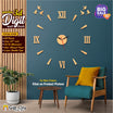 Roman Letters DIY Wall Clock - 24 Inches - Gift City – Gift City Online ...