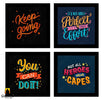 4 Inspiration Quote Frames, Wall Art Hangings Glass Frames - Gift City ...